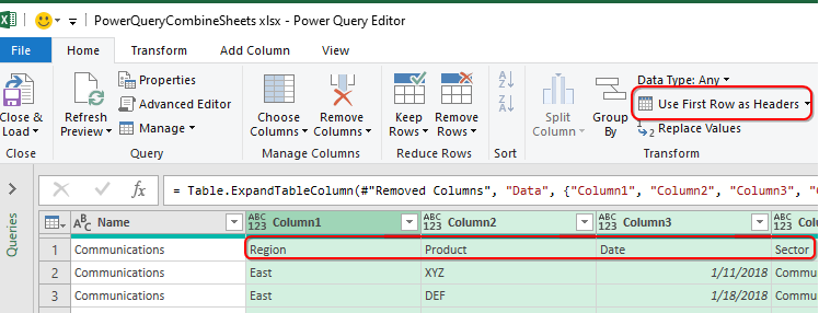 Excel: Combining All Worksheets in a Workbook | IMA